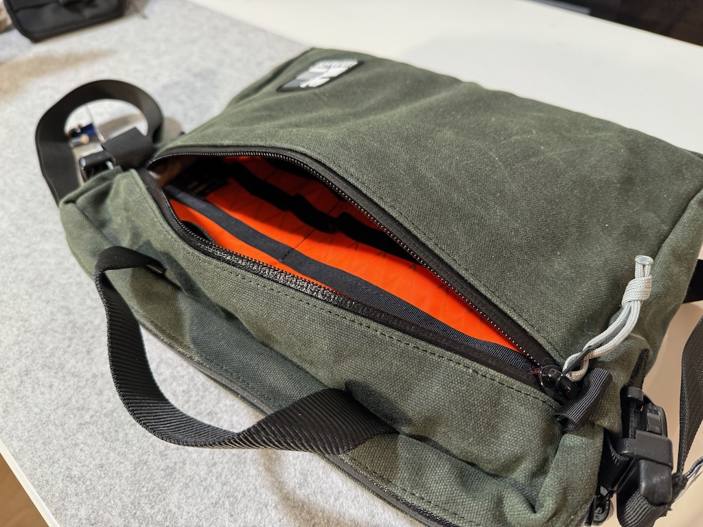 Tablet Bag Forest Waxed Canvas